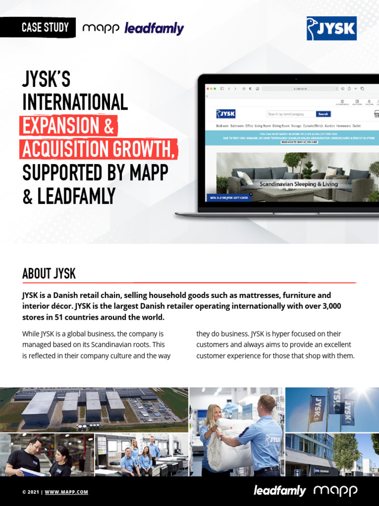 JYSK Leadfamly Case Study | PDF | Computing
