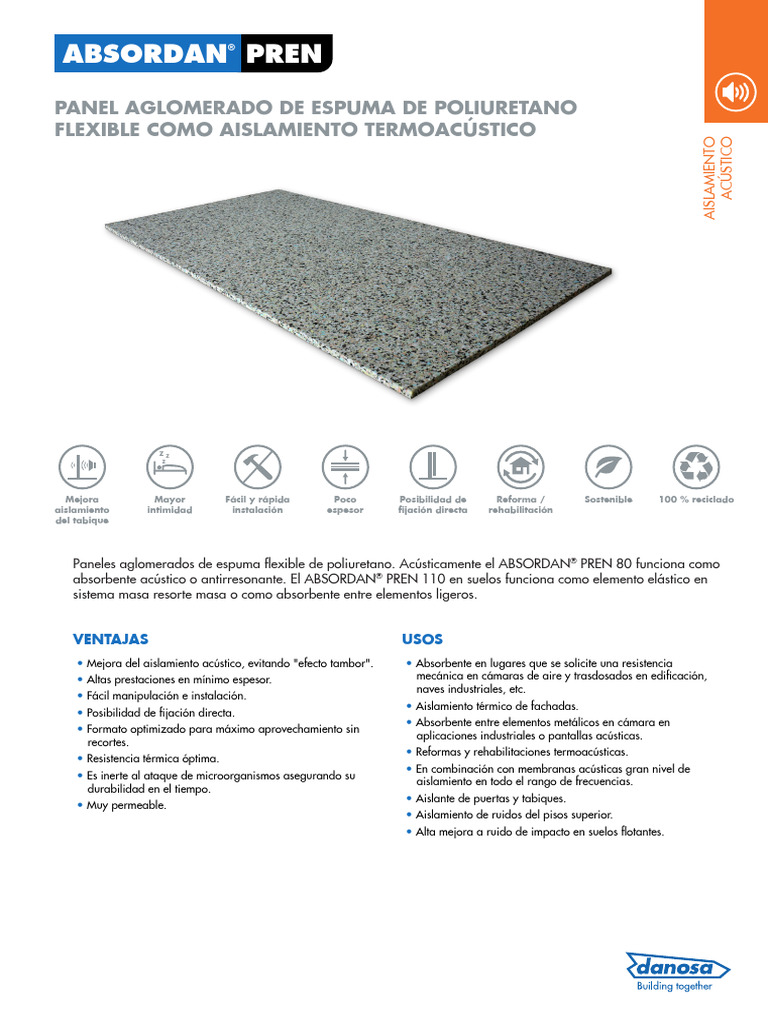 FC ABSORDAN PREN Es | PDF | Aislamiento térmico | Materiales