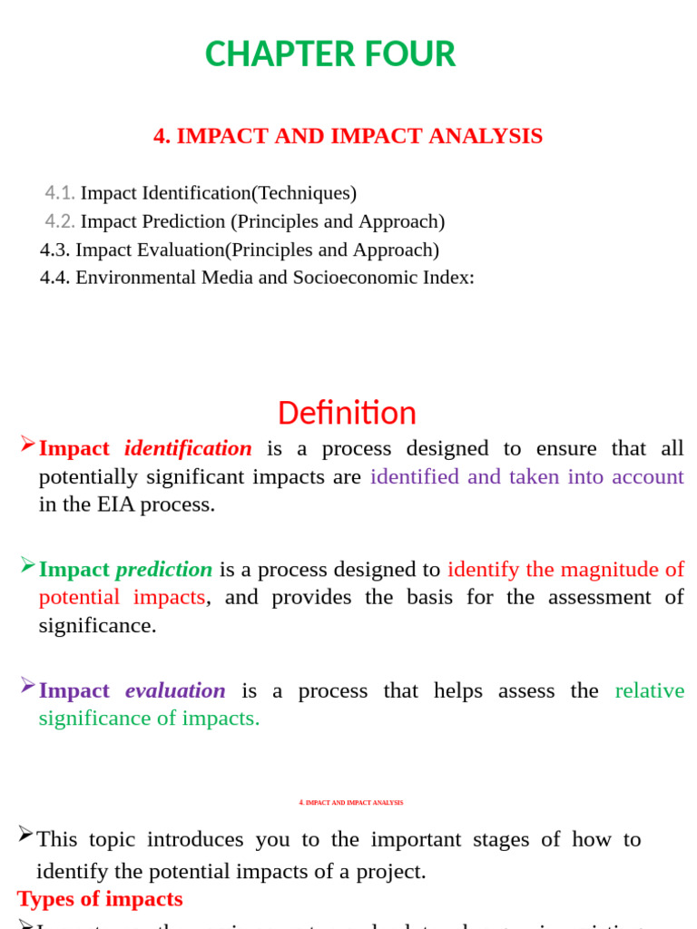EIA Impact Analysis Techniques | PDF | Environmental Impact Assessment ...