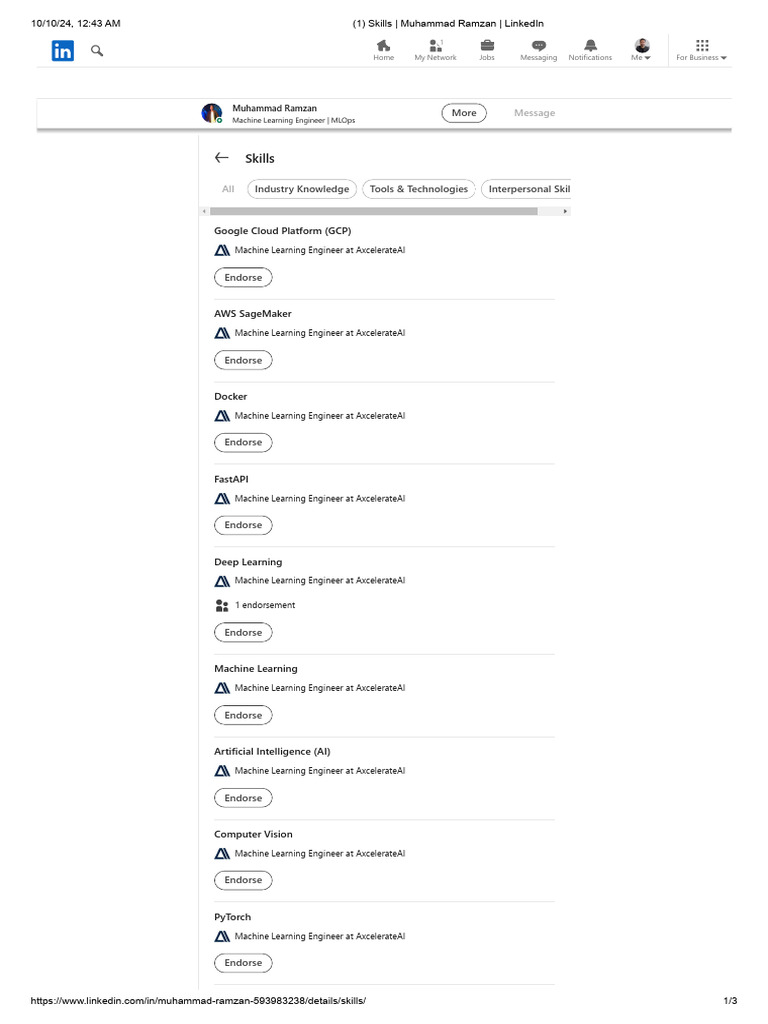 Muhammad Ramzan Mlops | PDF | Artificial Intelligence | Intelligence (AI) & Semantics