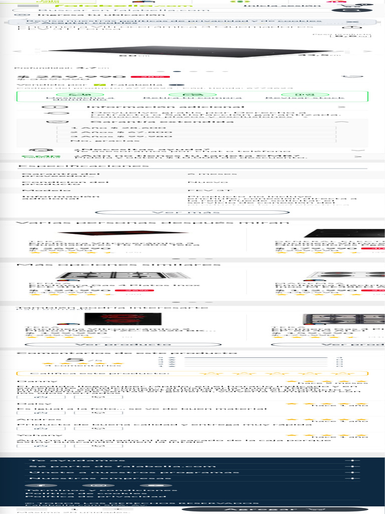 FENSA Encimera Vitrocerámica 3 Quemadores FEV 3T Fensa | PDF
