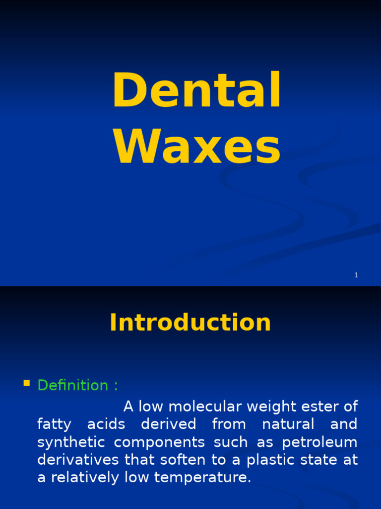 15.Dental Waxes | PDF | Dentures | Thermal Expansion
