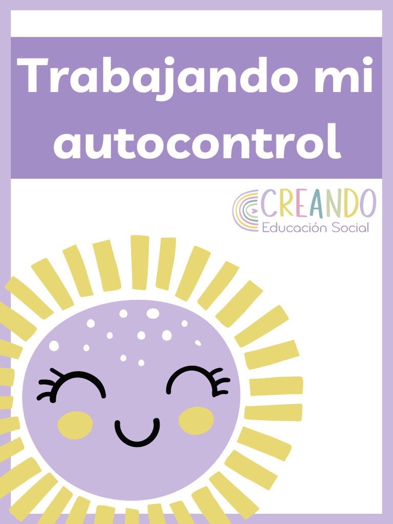 Trabajando Mi Autocontrol I Material Descargable | PDF | Sicología | Psicología Social