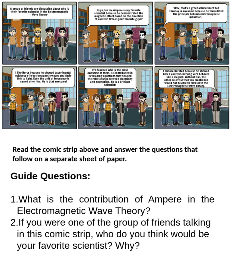 Electromagnetic Wave Theory Comic Strip | PDF