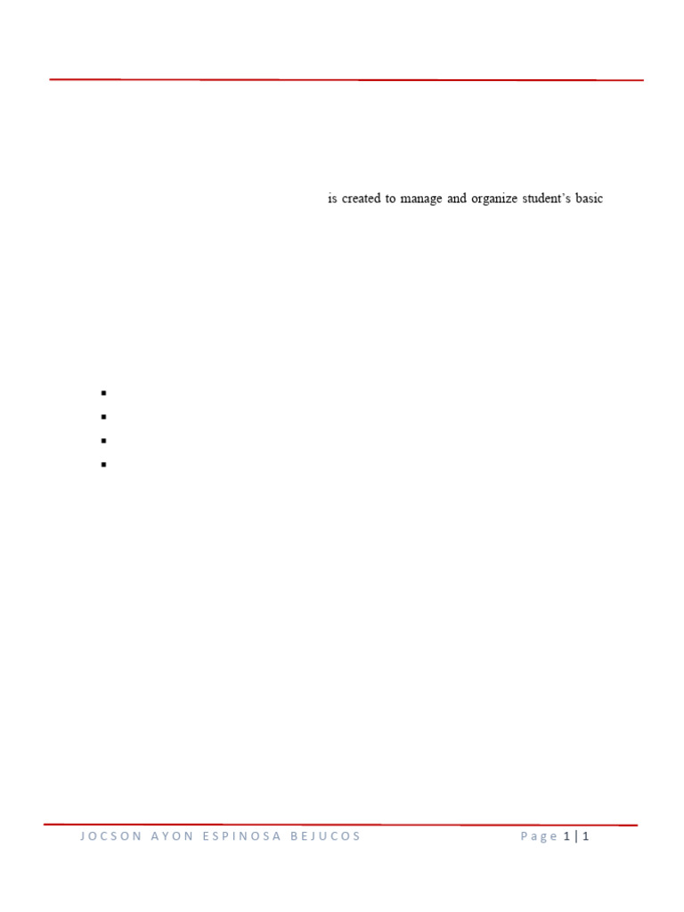 ProjectNo.1_StudentManagementSystem_JABE_DSAL | PDF