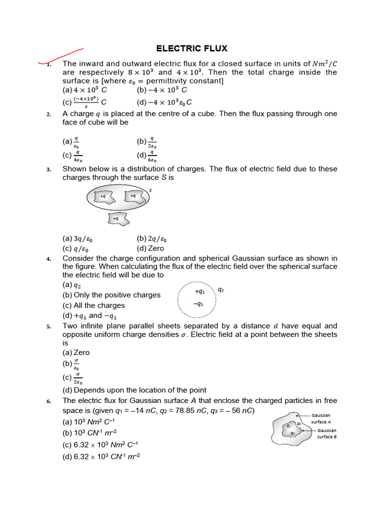 ELECTRIC FLUX | PDF | Sphere | Flux