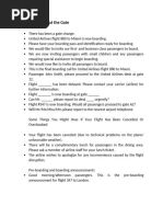 Airline Boarding Announcement Scripts | PDF | Aviation Accidents And ...