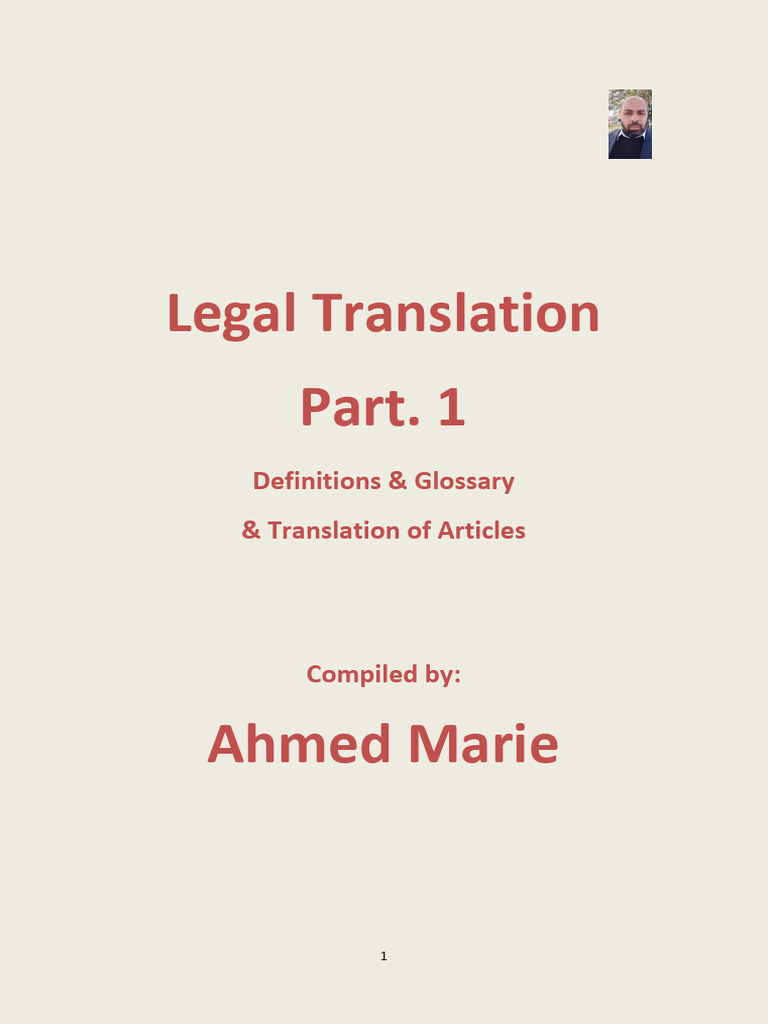 Legal Translation Glossary & Terms | PDF | Lawsuit | Deposition (Law)