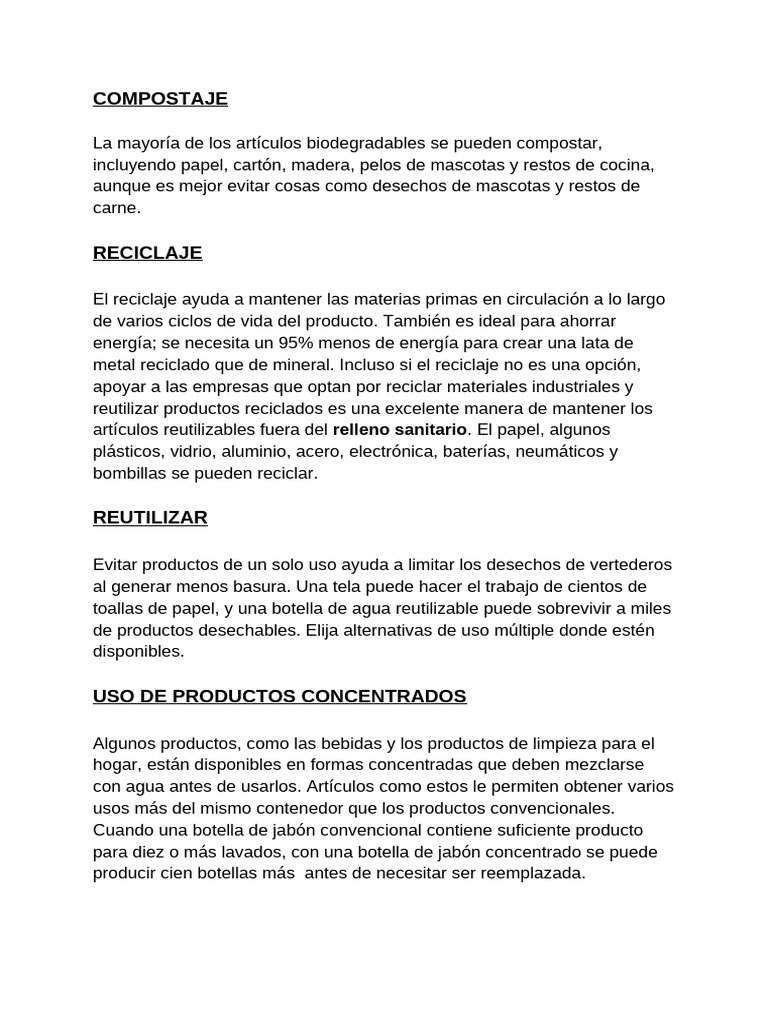 Guía Sostenible: Compostar y Reciclar | PDF