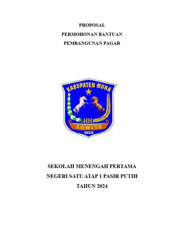 Proposal Pagar Sekolah Ok | PDF