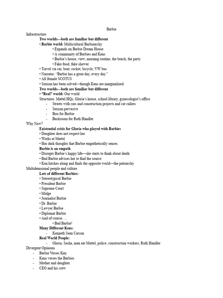 CMN 375 Study Guide | PDF | Barbie | Dystopia