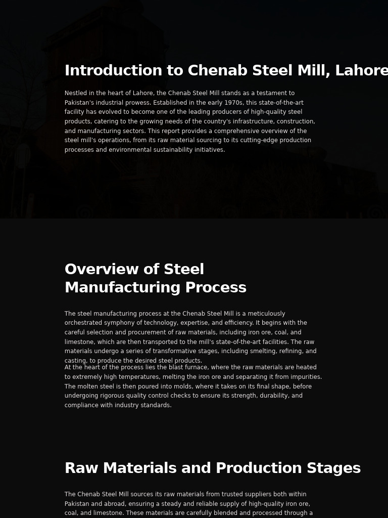 Industrial Visit | PDF | Steel | Waste Management