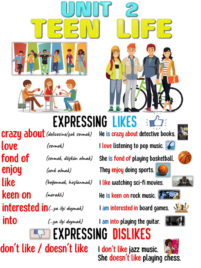 8.sinif Ingilizce Dersi Teen Life Summary Ders Notu | PDF