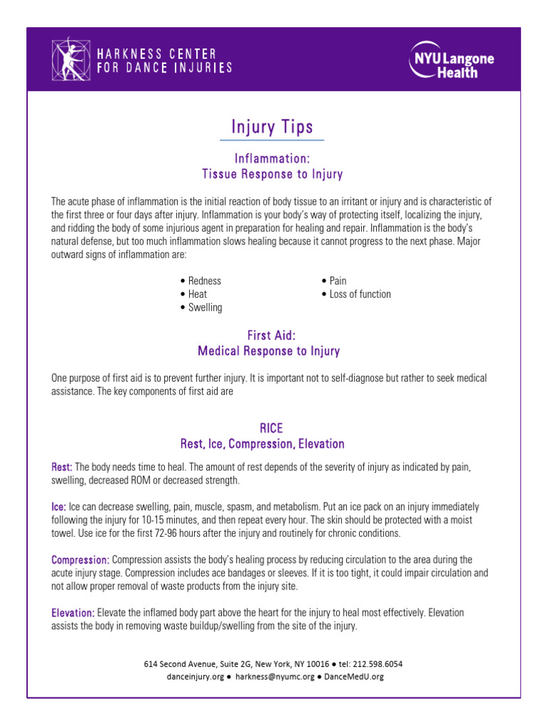 Injury Tips Inflammation: Tissue Response To Injury | PDF | Medicine ...