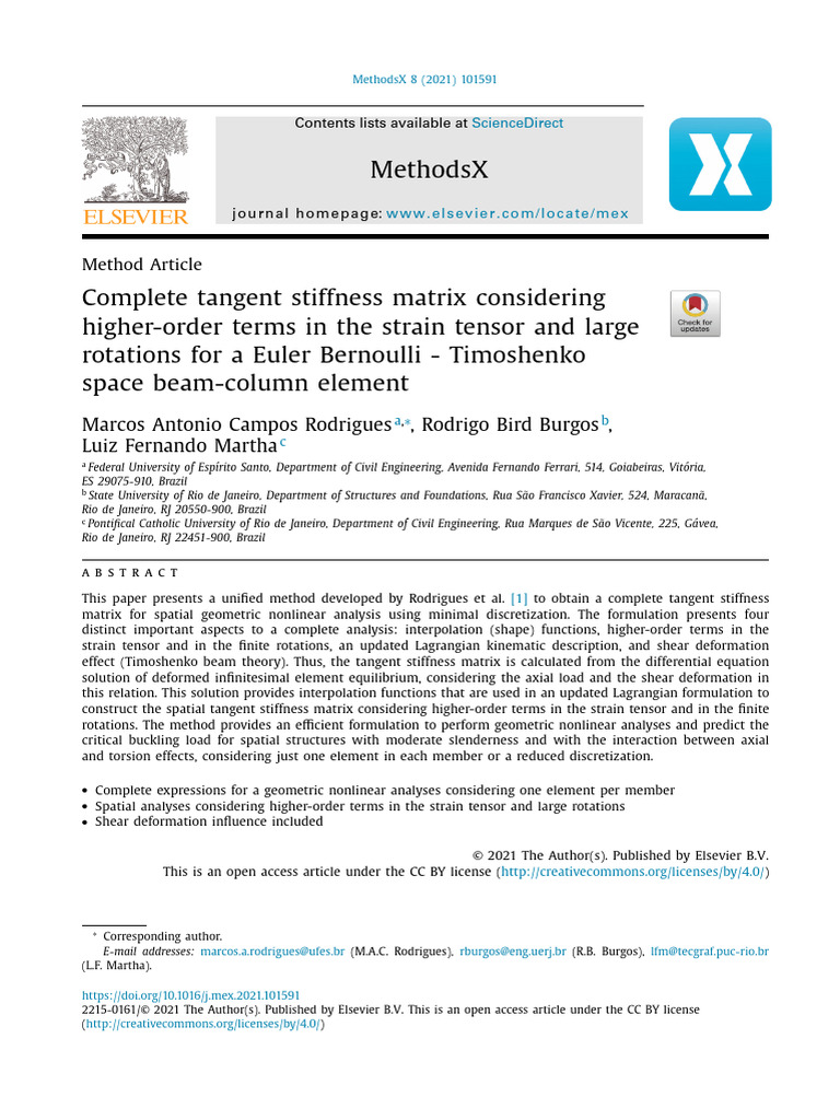 RodriguesBurgosMartha-MethodsX-2021 | PDF | Finite Element Method | Mathematical Analysis