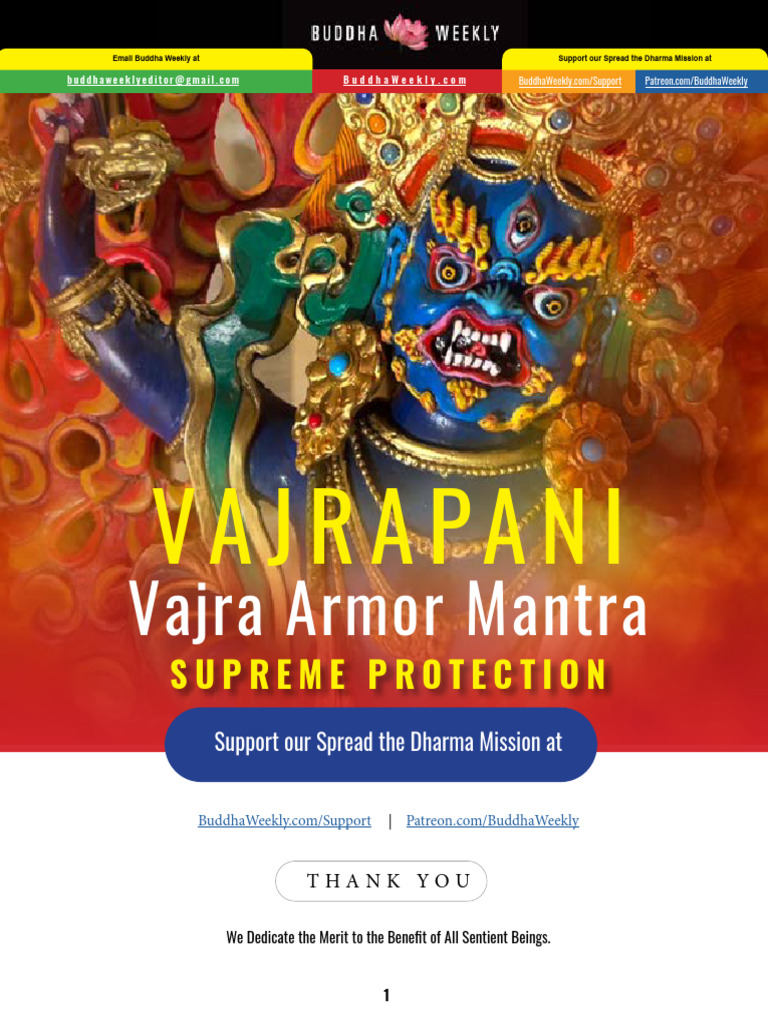 Vajrapani Vajra Armor | PDF | Bodhisattva | Mantra
