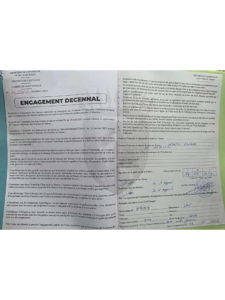 Engagement Décennal | PDF