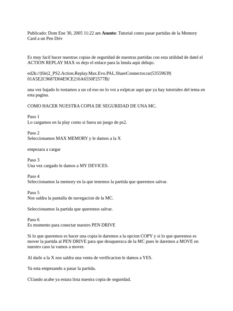 (PS2) - Tutorial Action Replay Max Evo Edition | PDF