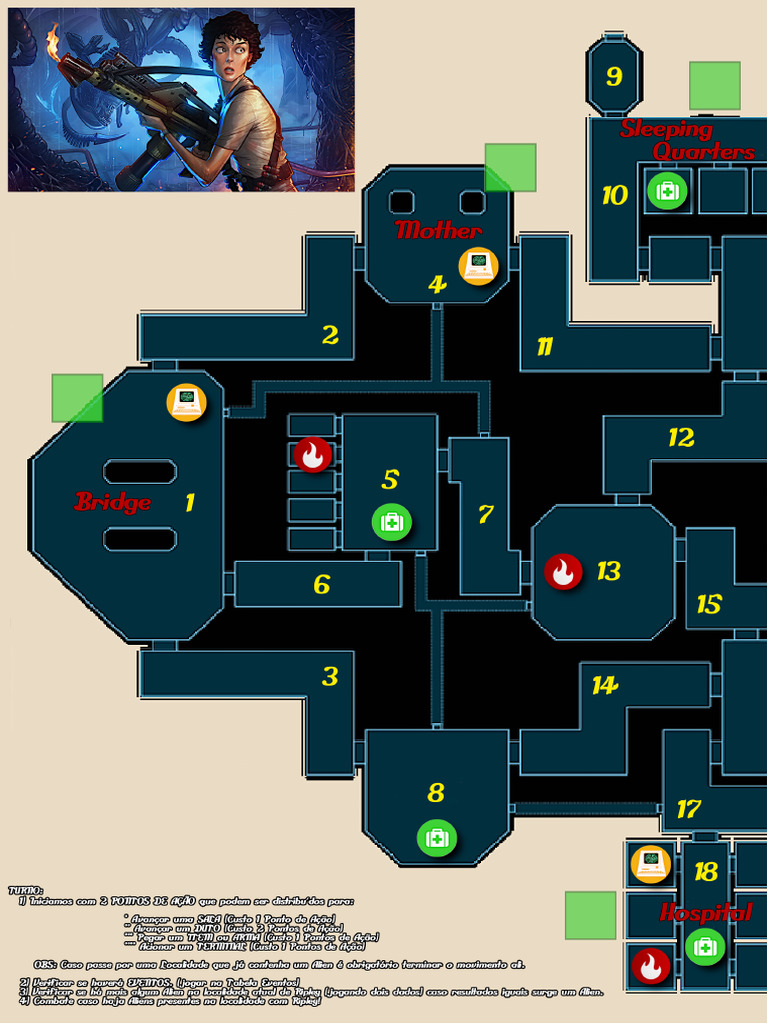 Alien A Infestacao - MAPA 3xa4 - V8.4 - Caruso | PDF