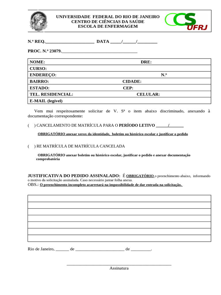 Requerimento Ccs | PDF