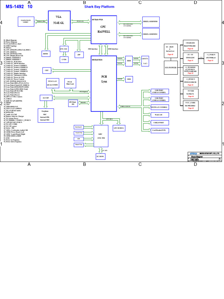 Vit P2413 Msi - CR42 2M - MS-1492 MS-14921 Rev1.0 | PDF | Computer ...