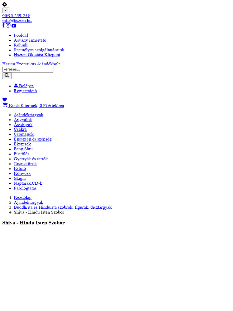 Shiva - Hindu Isten Szobor | PDF