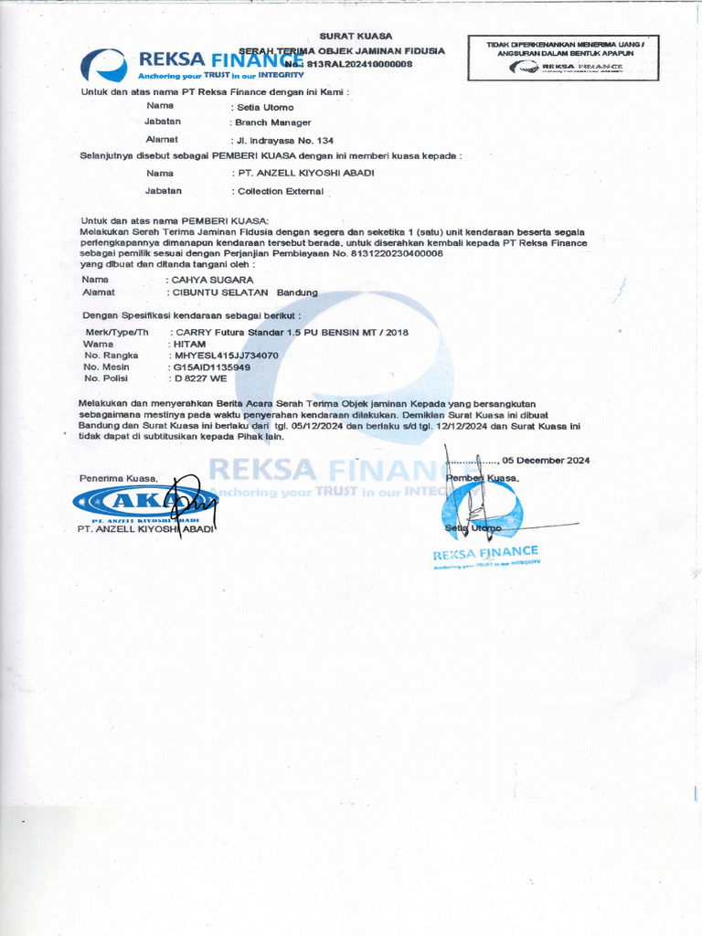 SKT CAHYA SUGARA | PDF