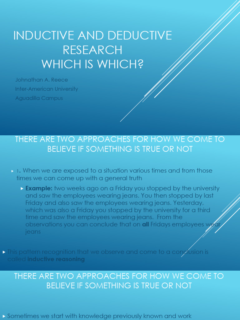 Inductive-and-Deductive-Research | PDF | Inductive Reasoning | Deductive Reasoning