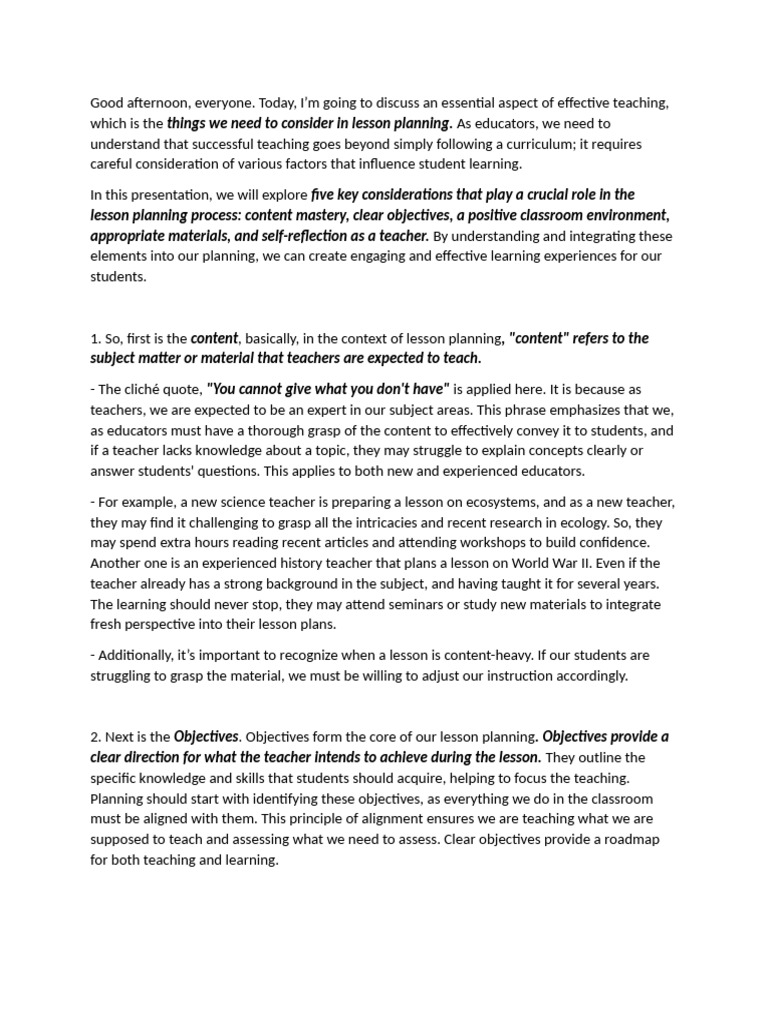 TCALLP-REPORT-YAY | PDF | Teachers | Lesson Plan