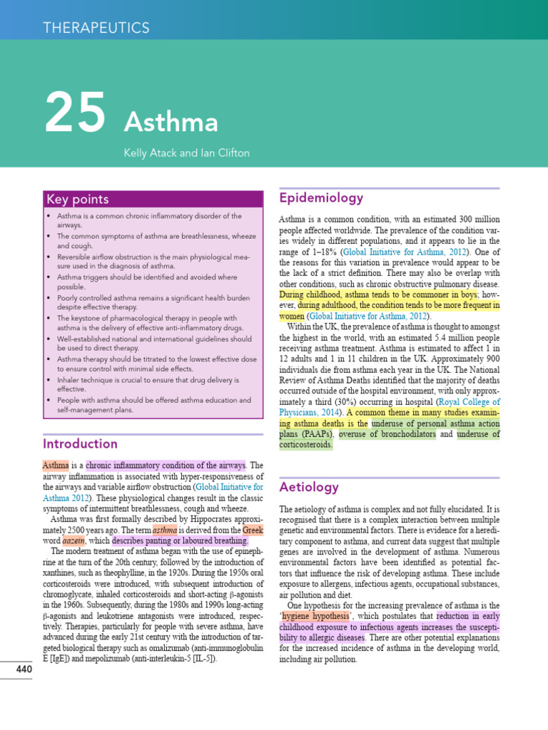 33 ASTHMA(1) | PDF | Asthma | Clinical Medicine