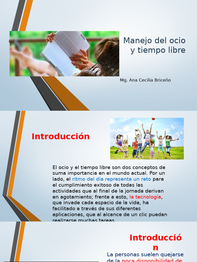 Manejo Del Ocio y Tiempo Libre | PDF | Ocio