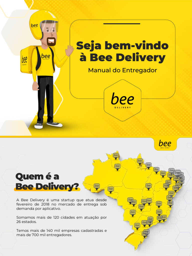 Manual Do Entregador - Bee Delivery (2x) | PDF