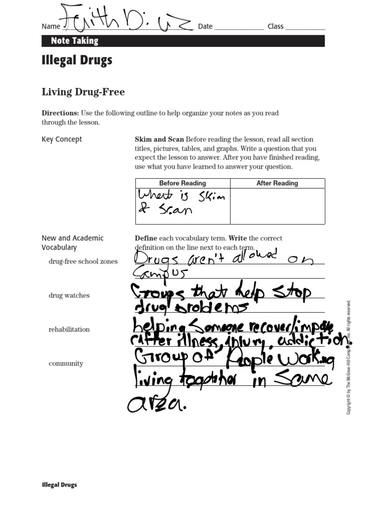 Illegal Drugs: Living Drug-Free | PDF