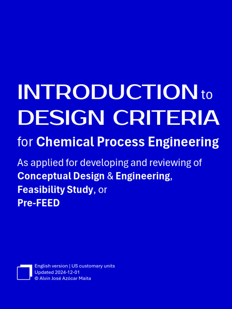 Chemical Process Engineering Design Criteria | PDF | Risk | Pump