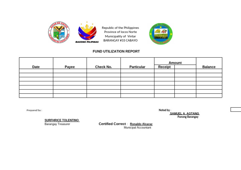 Fund Utilization Report | PDF