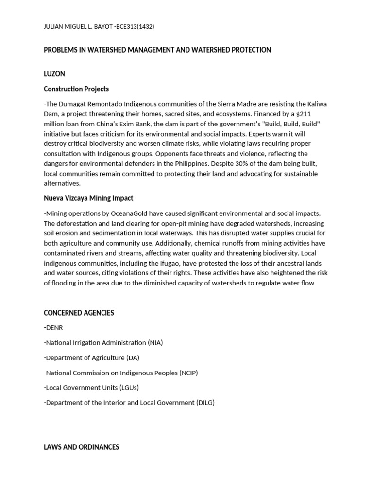 Watershed Management Challenges in PH | PDF | Grazing | Sustainable ...