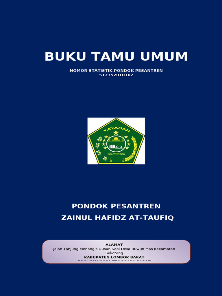 COVER BUKU TAMU | PDF