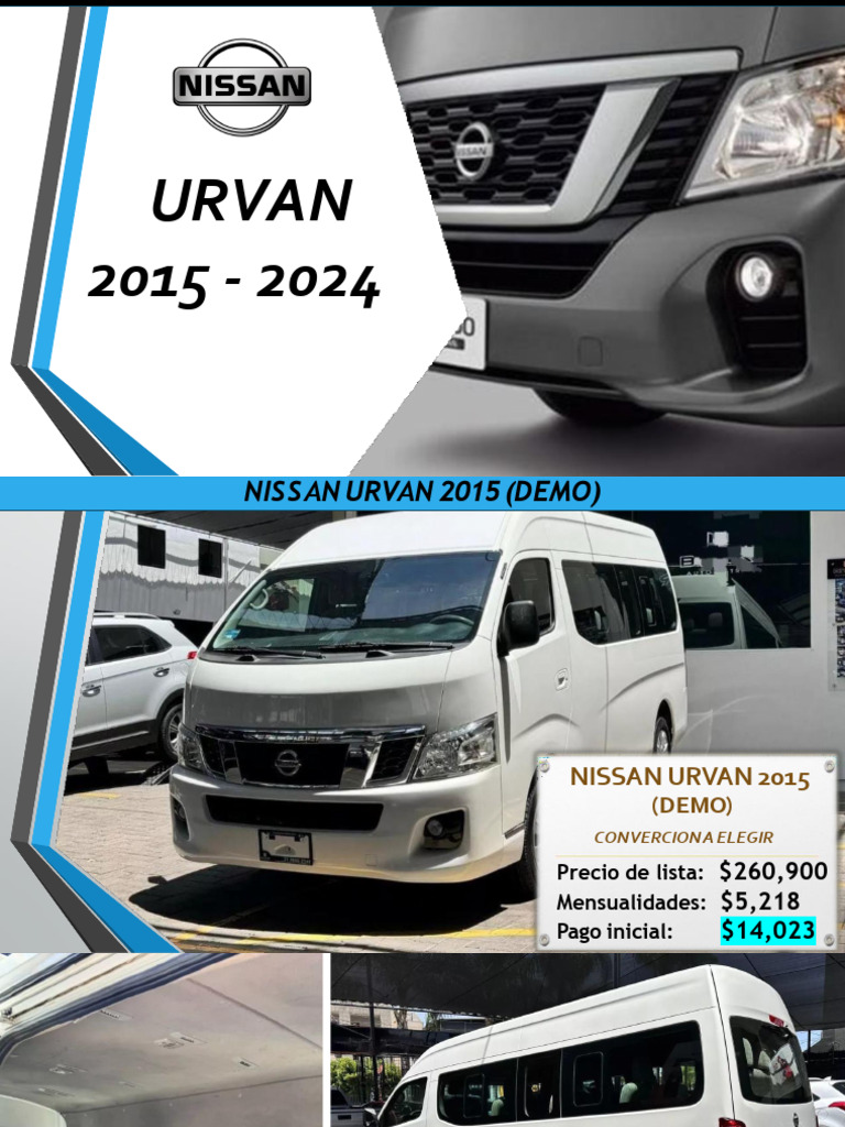 NISSAN URVAN 2015-2024 Nuevo | PDF