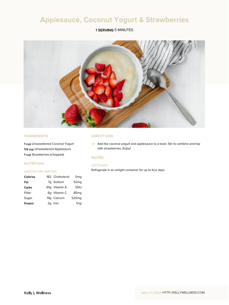 Quick Coconut Yogurt Recipe | PDF