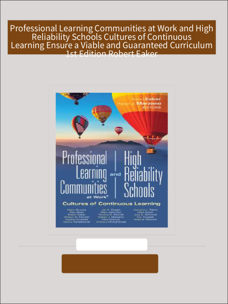 Instant download Professional Learning Communities at Work and High ...