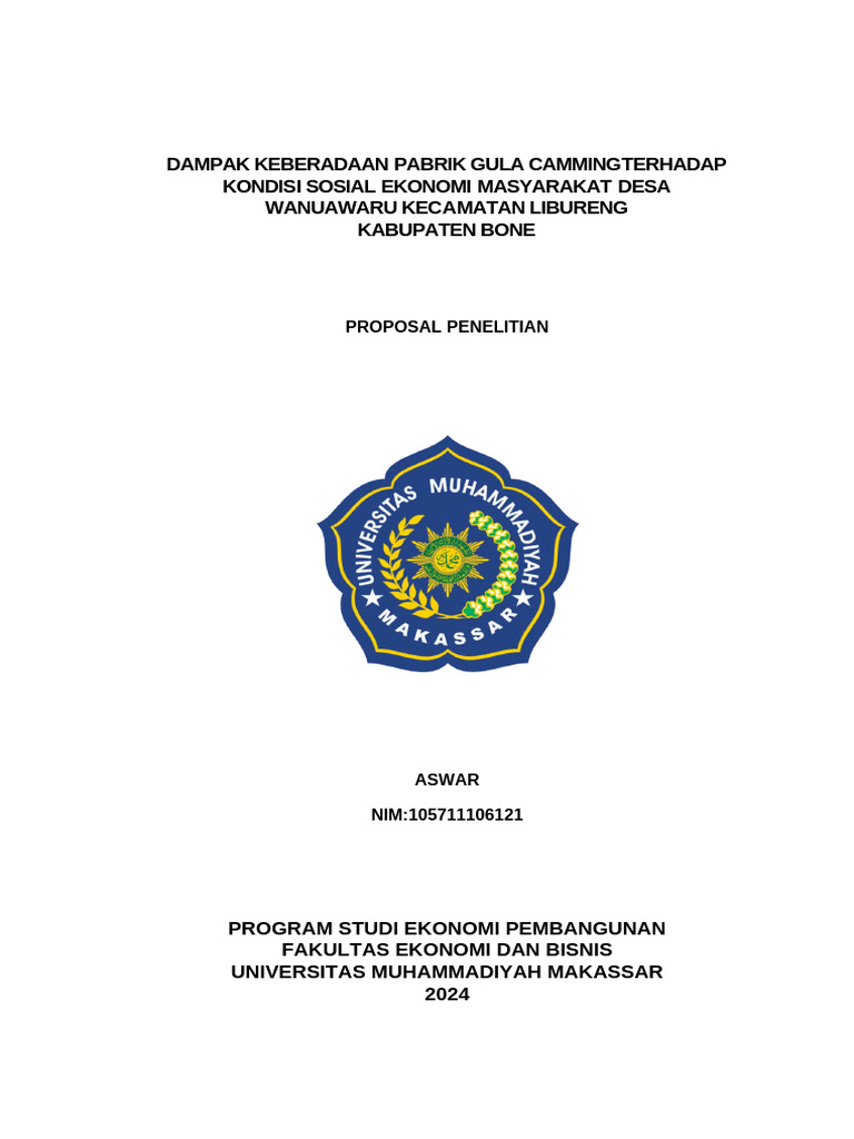 Proposal Aswar 2030 | PDF