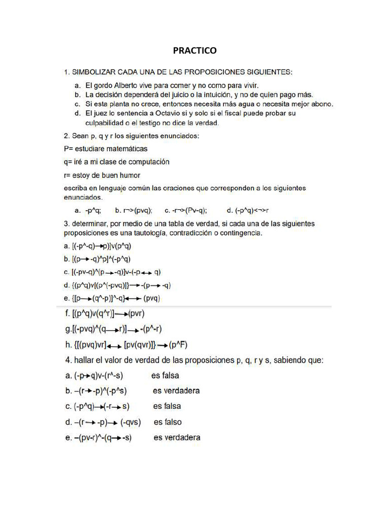 ALGEBRA PRACTICO | PDF