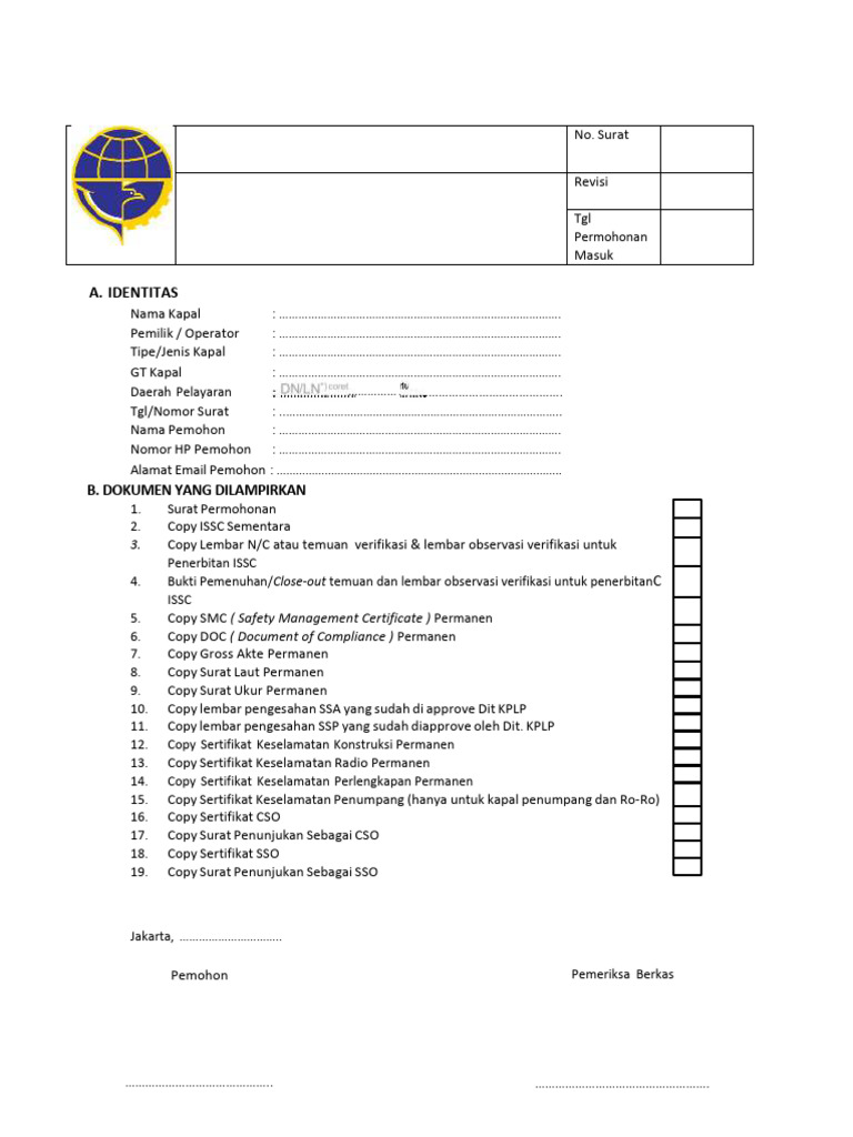 Checklist Issc Permanen Pertama (Harus Permanen 1) | PDF