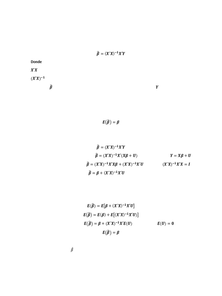 Parte 2. Tema 2. Econometría | PDF | Mínimos cuadrados ordinarios | Estimador