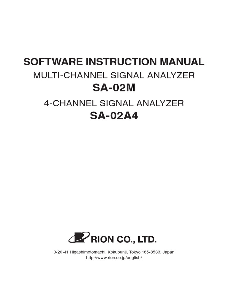 SA-02A4 SA-02M Software Instruction Manual | PDF | Software | Booting