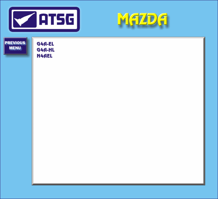 Mazda Book Menu | PDF