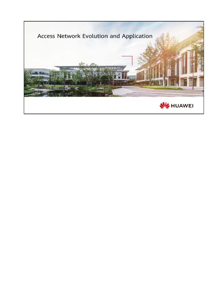 1 - Access Network Evolution and Application | PDF | Digital Subscriber Line | Computer Network