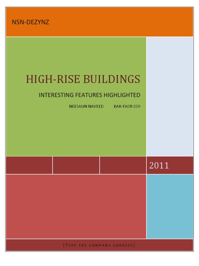 High Rise Building Report | PDF | Elevator | Civil Engineering