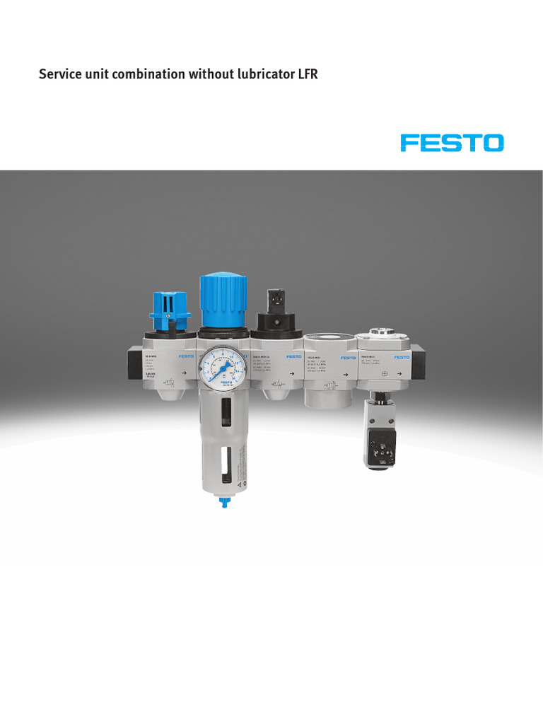 LFR Service Unit Combination Overview | PDF | Valve | Pressure Measurement