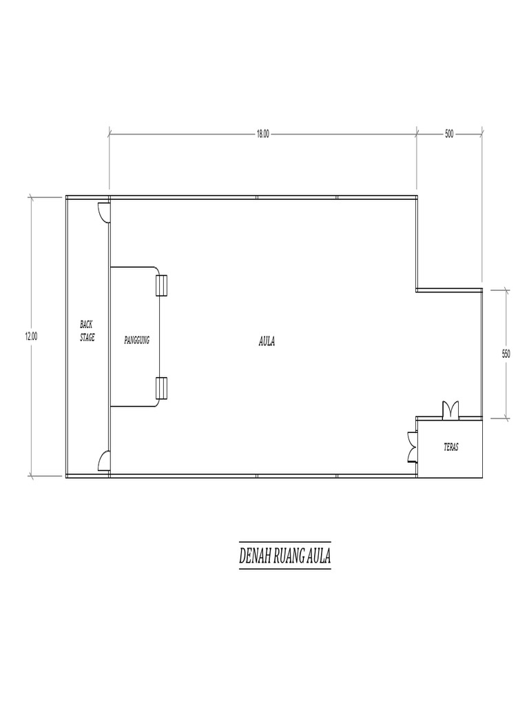 Denah Aula Untuk Ac Pdf